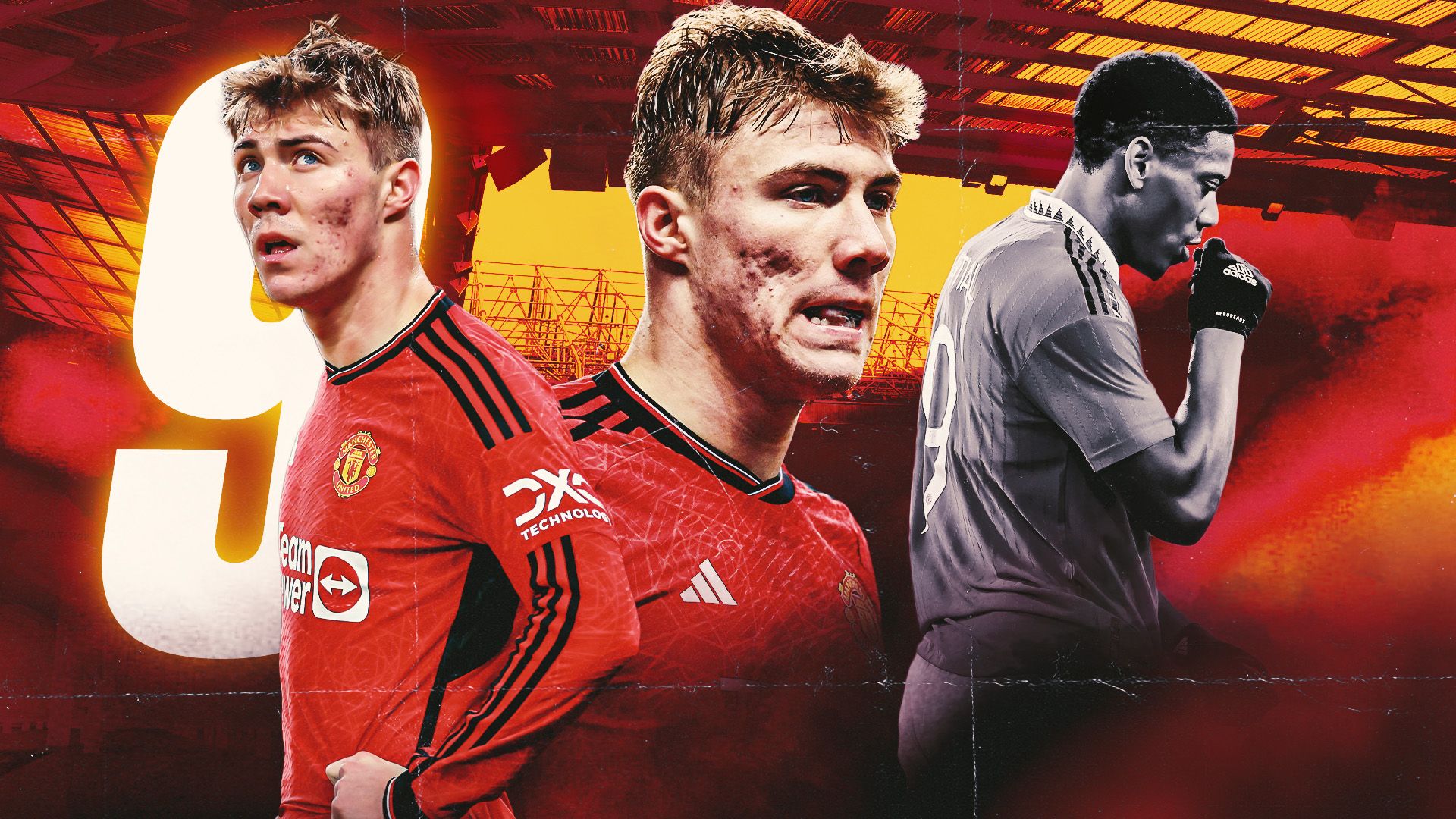 Can Rasmus Hojlund handle the No.9 burden? Man Utd's unpolished £75m striker risks following ...